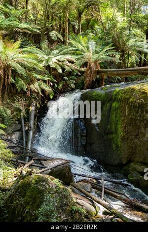The beautiful Victoria Falls, a waterfall on the Zambezi River, a ...