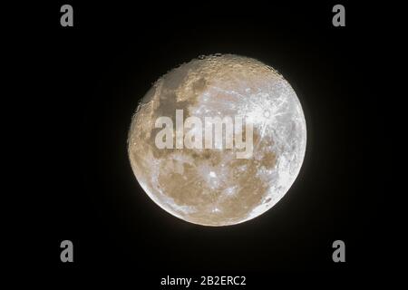 Almost Full Moon Stock Photo - Alamy