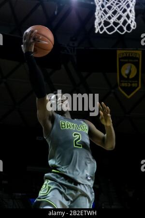 Baylor guard Devonte Bandoo (2) during an NCAA college basketball game ...