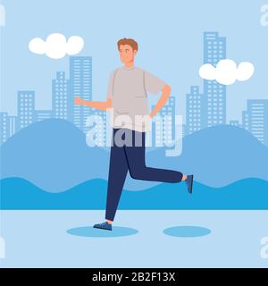 young man running avatar character Stock Vector Image & Art - Alamy
