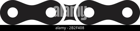 Chain icon template black color editable. Chain icon symbol Flat vector ...