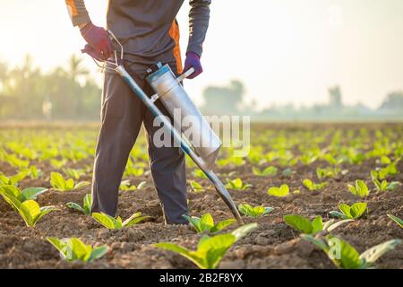 Farmer digging a hole Stock Photo - Alamy