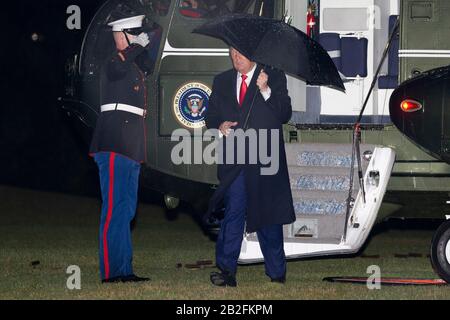 President Donald Trump returned from New York City to Washington, D.C ...