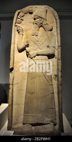 Stela of the Assyrian King Shamshi-Adad V from Nimrud, Temple of Nabu ...
