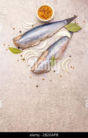 Traditional Norwegian herring "Matias Queen", whole carcasses ...