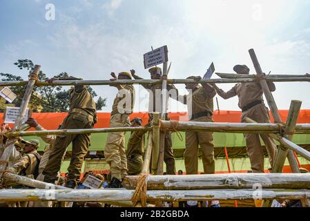 Guwahati, Assam, India. 3rd Mar, 2020. All Assam Trained Home Guard ...