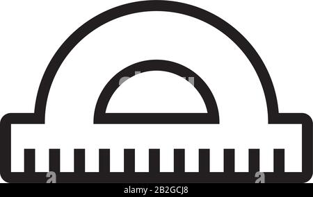 rule geometric supply line style icon vector illustration design Stock ...