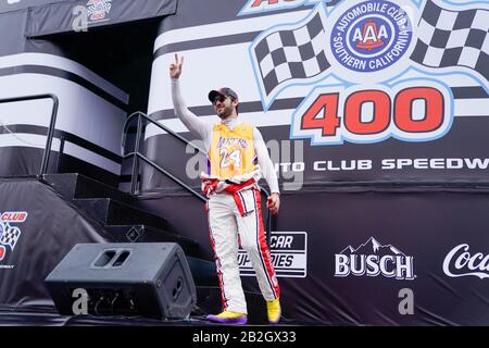 Daniel Suarez before a NASCAR Cup Series auto race, Sunday, May 31 ...