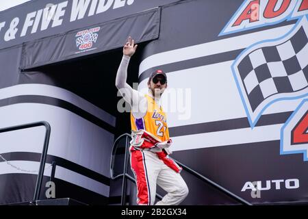 Daniel Suarez before a NASCAR Cup Series auto race, Sunday, May 31 ...