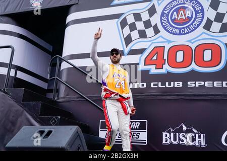 Daniel Suarez before a NASCAR Cup Series auto race, Sunday, May 31 ...