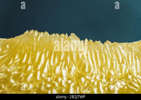 Pomelo Fruit Juicy Vesicles Background. Pomelo fruit macro photography ...