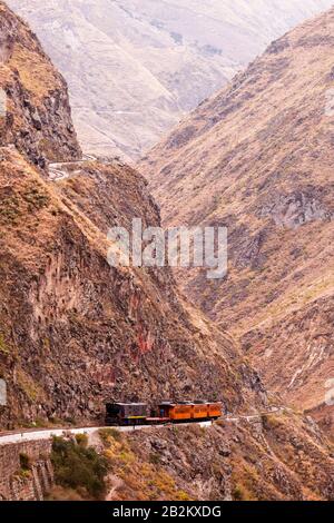 The Devils Nose Railway on the Guayaquil to Riobamba train line A ...