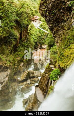 Pailon Del Devil Satan Cauldron In Ecuadorian Rainforest Shoot From A ...