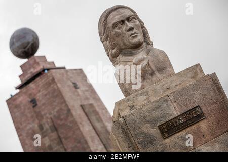 Statue Of French Astronomer Pierre Bouguer Equator Monument In The ...