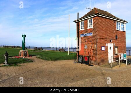 View over the Maritime Museum, Mundesley village, North Norfolk ...