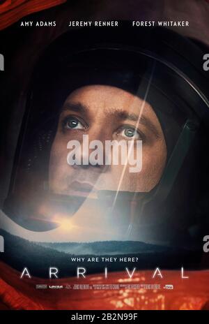 Arrival (2016) directed by Denis Villeneuve and starring Amy Adams as ...