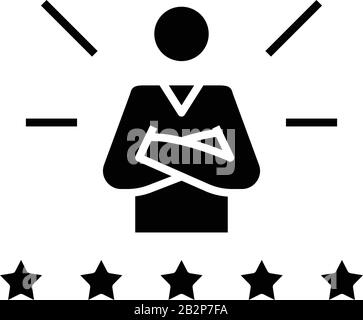 skill employee glyph icon vector illustration Stock Vector Image & Art ...