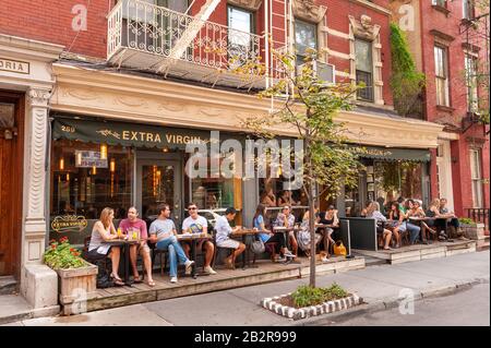 Extra Virgin Restaurant on West 4th Street in Greenwich Village, New ...