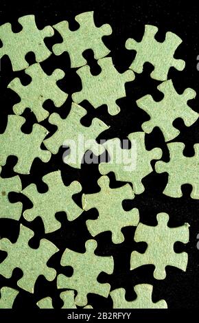 Flag jigsaw pieces, on a black background Stock Photo - Alamy