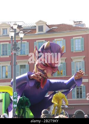 The grotesque giant puppets that are a feature of the Nice carnival ...