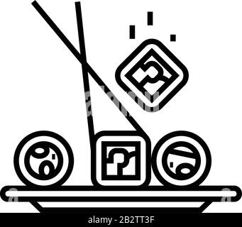 Dinner rolls linear icon. Thin line illustration. Round buns. Contour ...