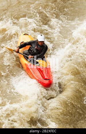 Whitewater Kayaking Position 5 Difficulty Position Stock Photo - Alamy