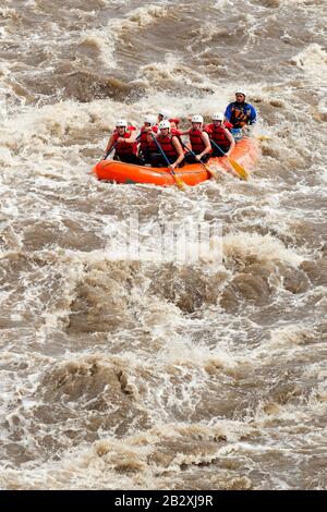 Group Of Mixed Pioneer Male And Lady With Guided By Professional Pilot ...