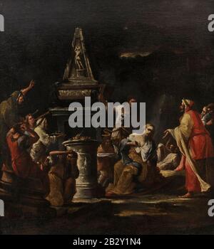 'Escena de Sacrificio' by GC Sagrestani portrays an ancient sacrificial ...