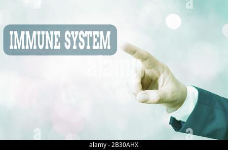 Handwriting text writing Immune System. Conceptual photo host defense ...