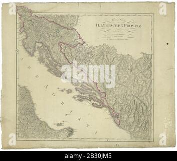 The General Charte der Illyrischen Provinz from 1810 is a historical ...