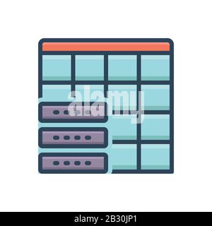 Icon for datatable,table Stock Vector Image & Art - Alamy