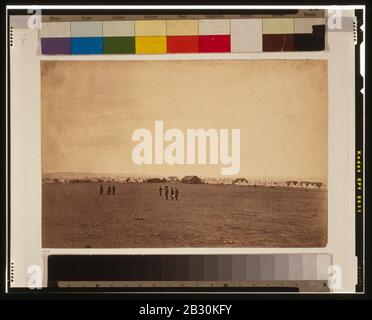 General Garrett's quarters & tents of the 4th Division Stock Photo - Alamy