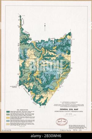 General soil map, Pennsylvania Stock Photo - Alamy