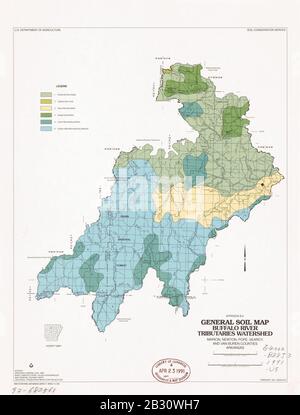 General soil map, Van Buren County, Arkansas Stock Photo - Alamy