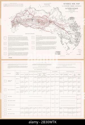 General soil map, Louisiana Stock Photo - Alamy