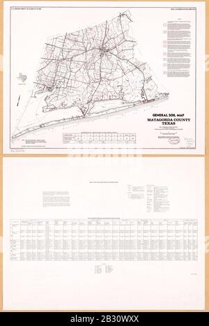 Map of Matagorda County, Texas Stock Photo - Alamy