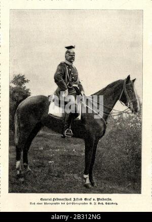 Alfred Graf von Waldersee and General Lothar von Trotha, 1900/01 Stock ...