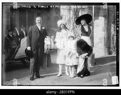 Geo. Gould & family at Helen's wedding, Photo shows guests at the Jan ...