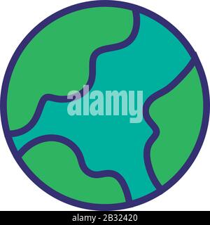 universe world planet fill style icon vector illustration design Stock ...