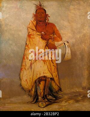 Le-sháw-loo-láh-le-hoo, Big Elk, Chief of the Skidi (Wolf) Pawnee. oil ...