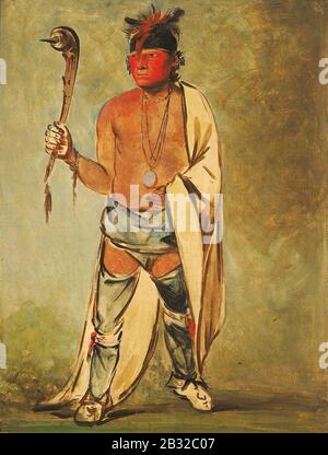 Naugh-háigh-hee-kaw, He Who Moistens the Wood. oil on canvas. Date ...