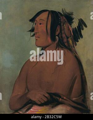 Pa-ris-ka-roó-pa, Two Crows, a Chief. oil on canvas. Date: 1832. Museum ...
