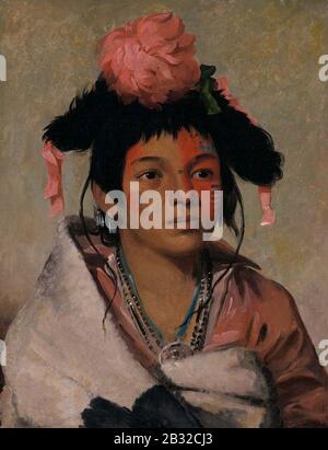 Tcha-káuk-o-ko-máugh, Great Chief, a Boy. oil on canvas. Date: 1831 ...