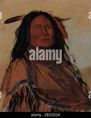 Wúk-mi-ser, Corn, a Miniconjou Warrior. oil on canvas. Date: 1832 ...