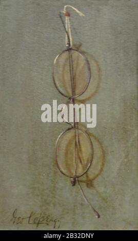 *A Pair of Spectacles* (1879) by George Cope features a Victorian-era ...