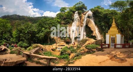 waterfall in Myanmar Stock Photo - Alamy