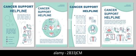 Hotline brochure template layout. Call center. Flyer, booklet, leaflet ...