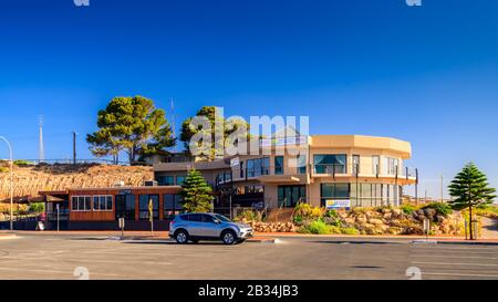 Moonta, South Australia - October 26, 2019: Seagate Motel main entrance ...