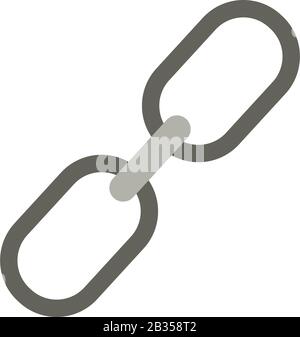 chain icon illustrated in vector on white background Stock Vector Image ...