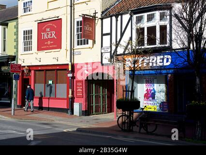 The high street in Driffield, East Yorkshire, England UK Stock Photo ...